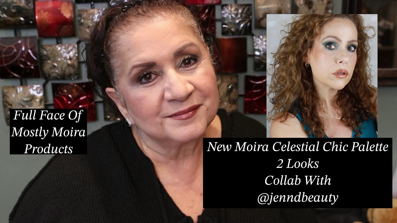 NEW MOIRA CELESTIAL CHIC EYESHADOW PALETTE/TWO LOOKS/COLLAB WITH @JennDBeauty - YouTube