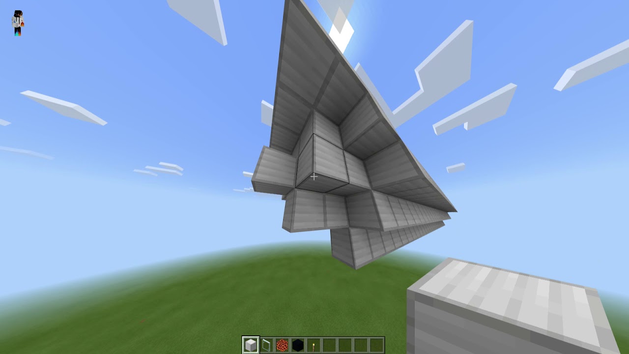 Minecraft: airplane tutorial - YouTube