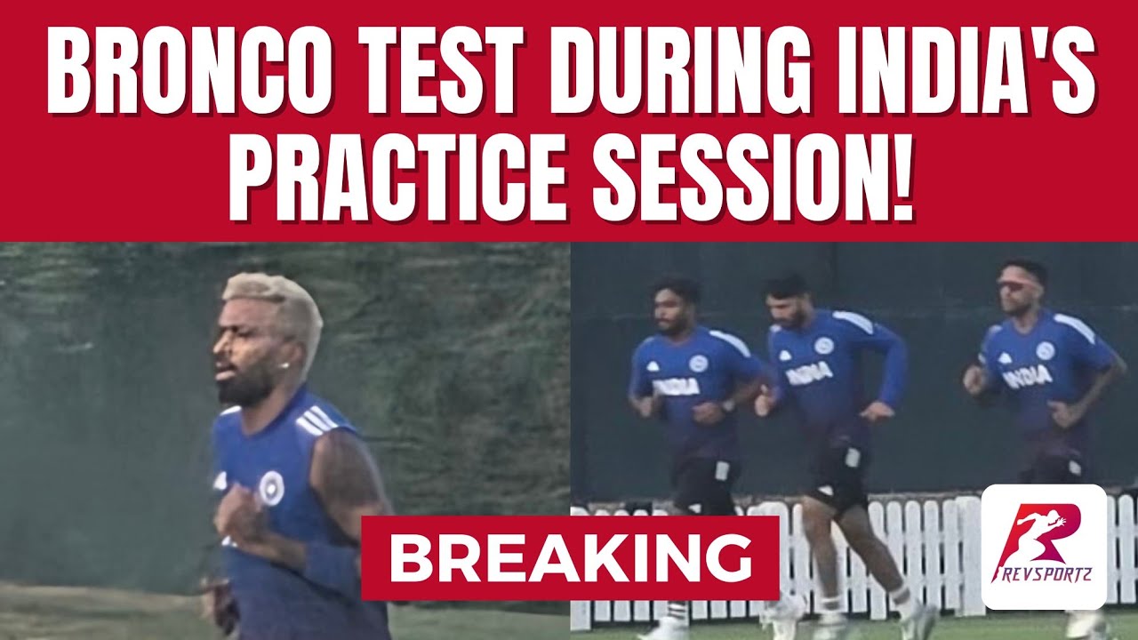 Breaking: Bronco Test during India's practice session! - YouTube