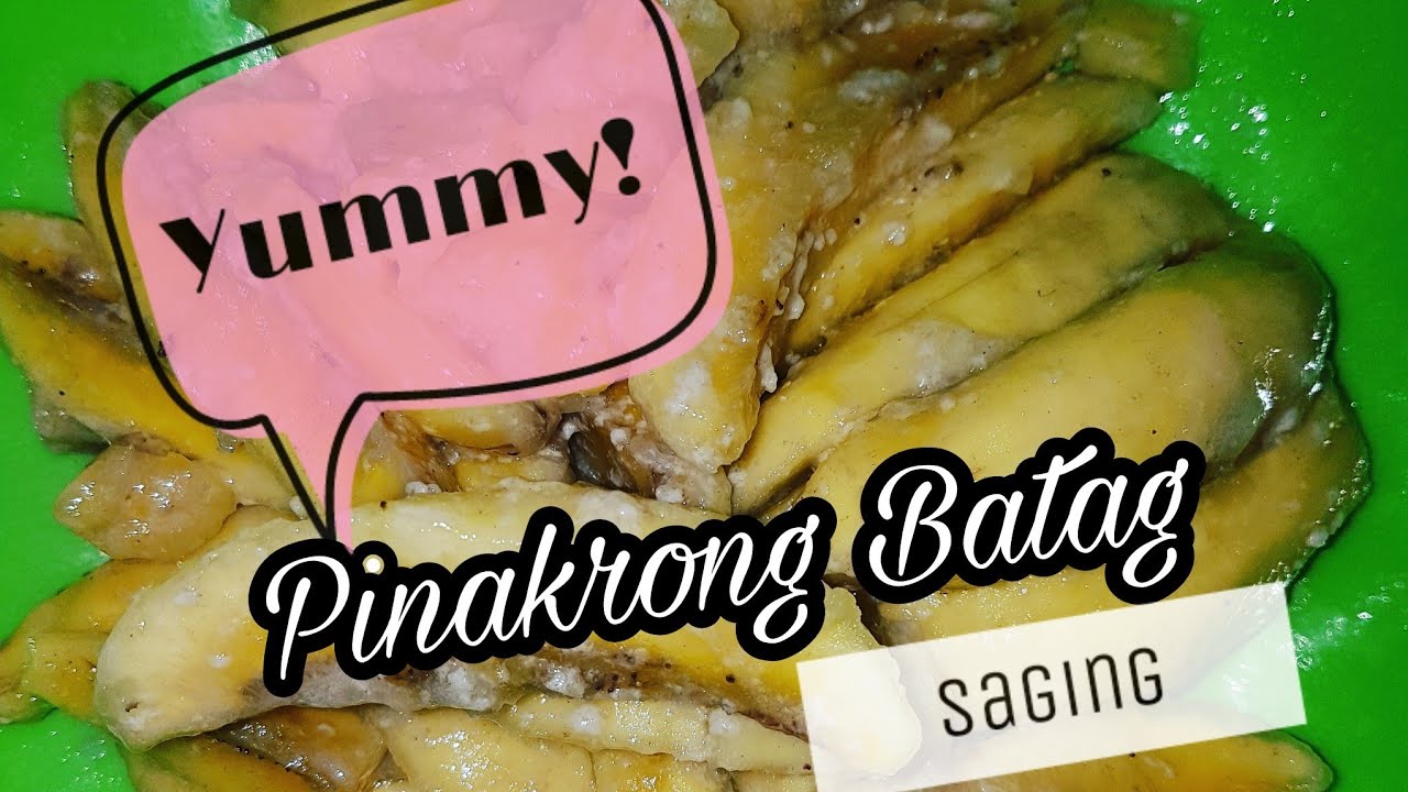 How to Cook Pinakrong Saba / Batag (Bicolano Snack) - YouTube