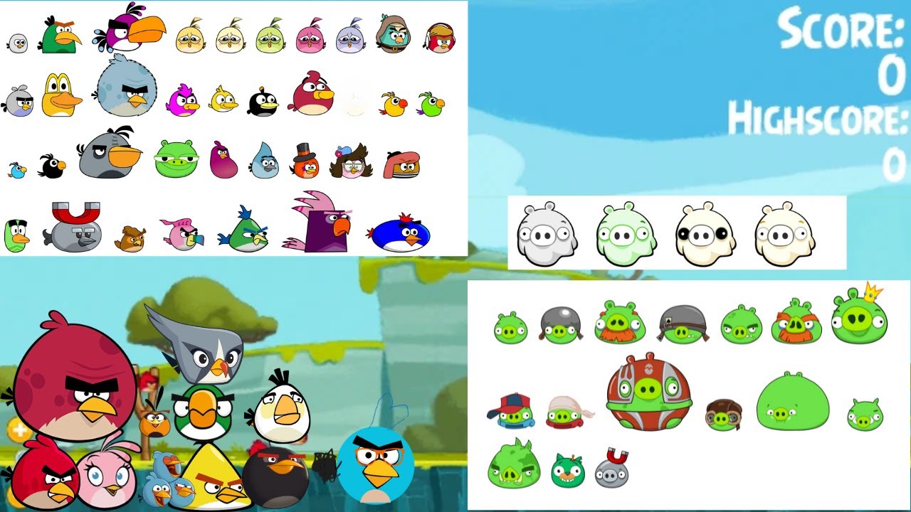 gameplay de angry birds slingshot frenzy - YouTube