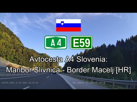 Slovenia Avtocesta A4: Maribor Slivnica - Border Macelj [HR] - YouTube