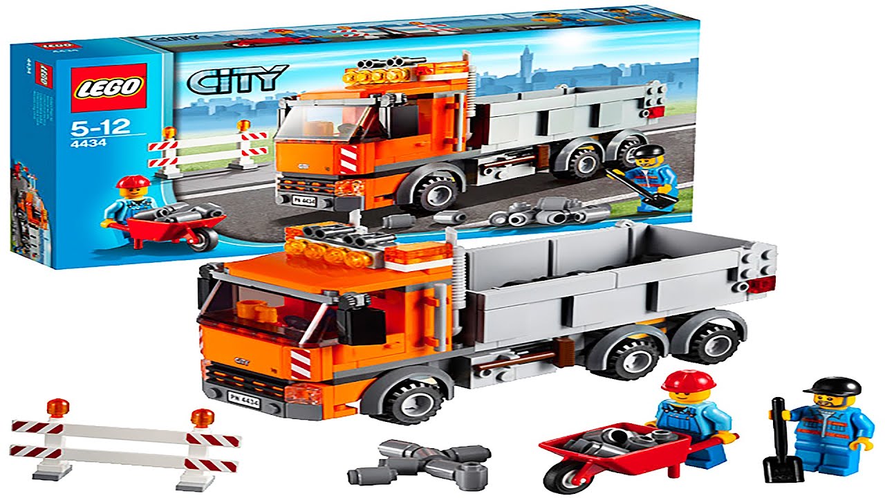 Lego City 4434 Dump Truck - Lego Stop Motion - YouTube