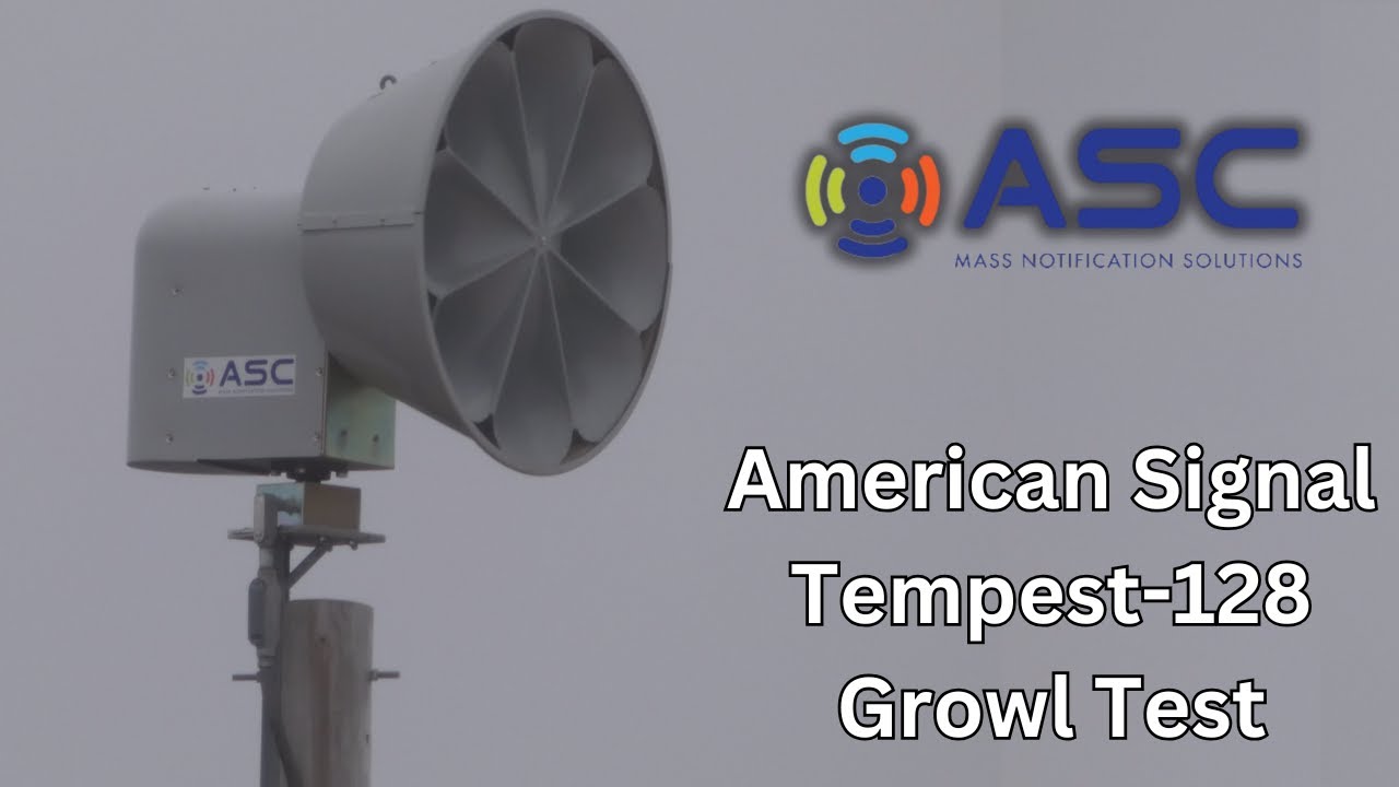 ASC T-128, Schaumburg, IL, Growl Test - YouTube