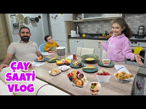 ÇAY SAATİ VLOG!!HERŞEYİ POYRAZ ELİF HAZIRLADI!!!