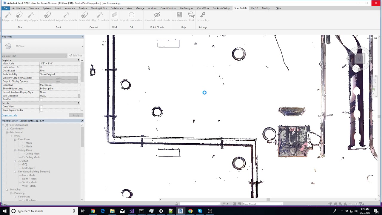 Pipe Run Extraction Preview v2 - YouTube