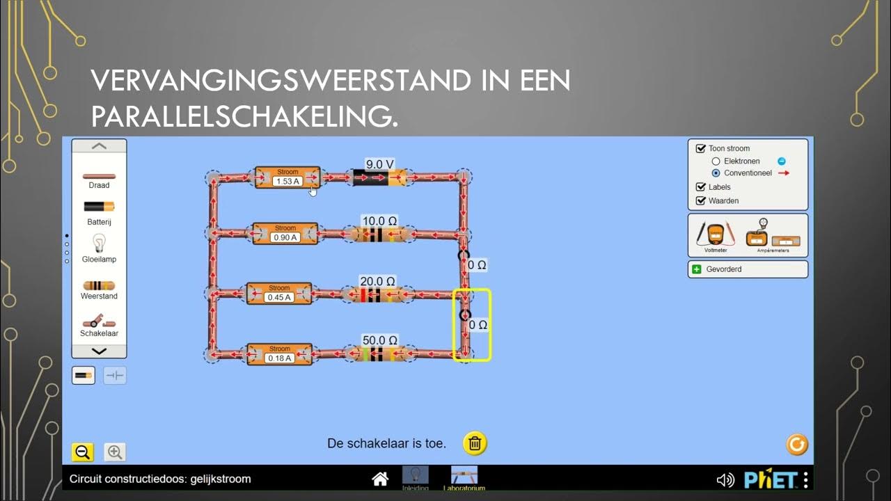 Weerstanden in een parallelschakeling - YouTube