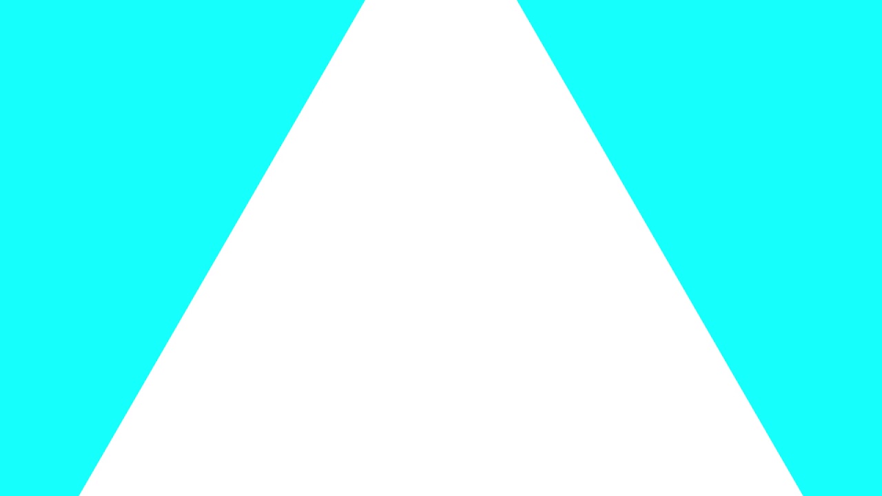 White Triangle Cyan Background Scale Up - YouTube