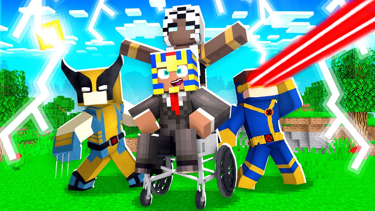 USEI OS PODERES DOS X-MEN no MINECRAFT POR 25 HORAS - YouTube