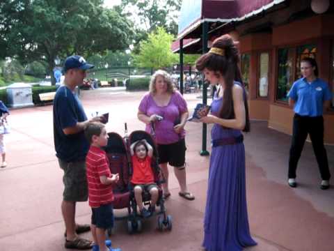 Megara at Walt Disney World - YouTube