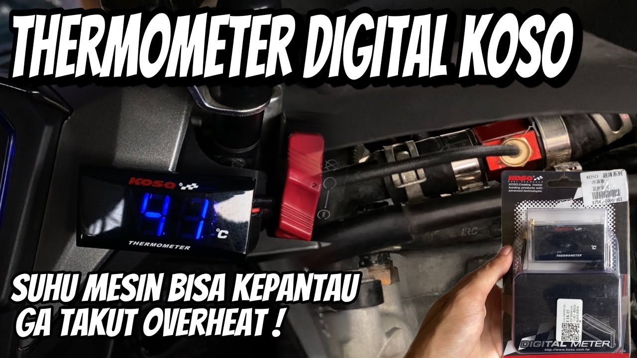 Pasang Thermometer Koso Di Vario 150 | Pengukur suhu mesin - YouTube
