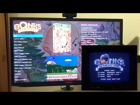 Big box (Launchbox) launching RetroArch on a CRT 2560x240 240p - YouTube