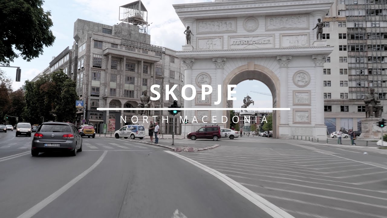 SKOPJE | MACEDONIA | MK | 2022 | driving tour | day - YouTube