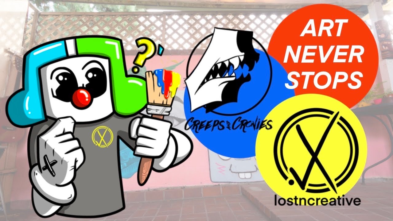 Lost N Creative x Creeps and Cronies Mural - YouTube