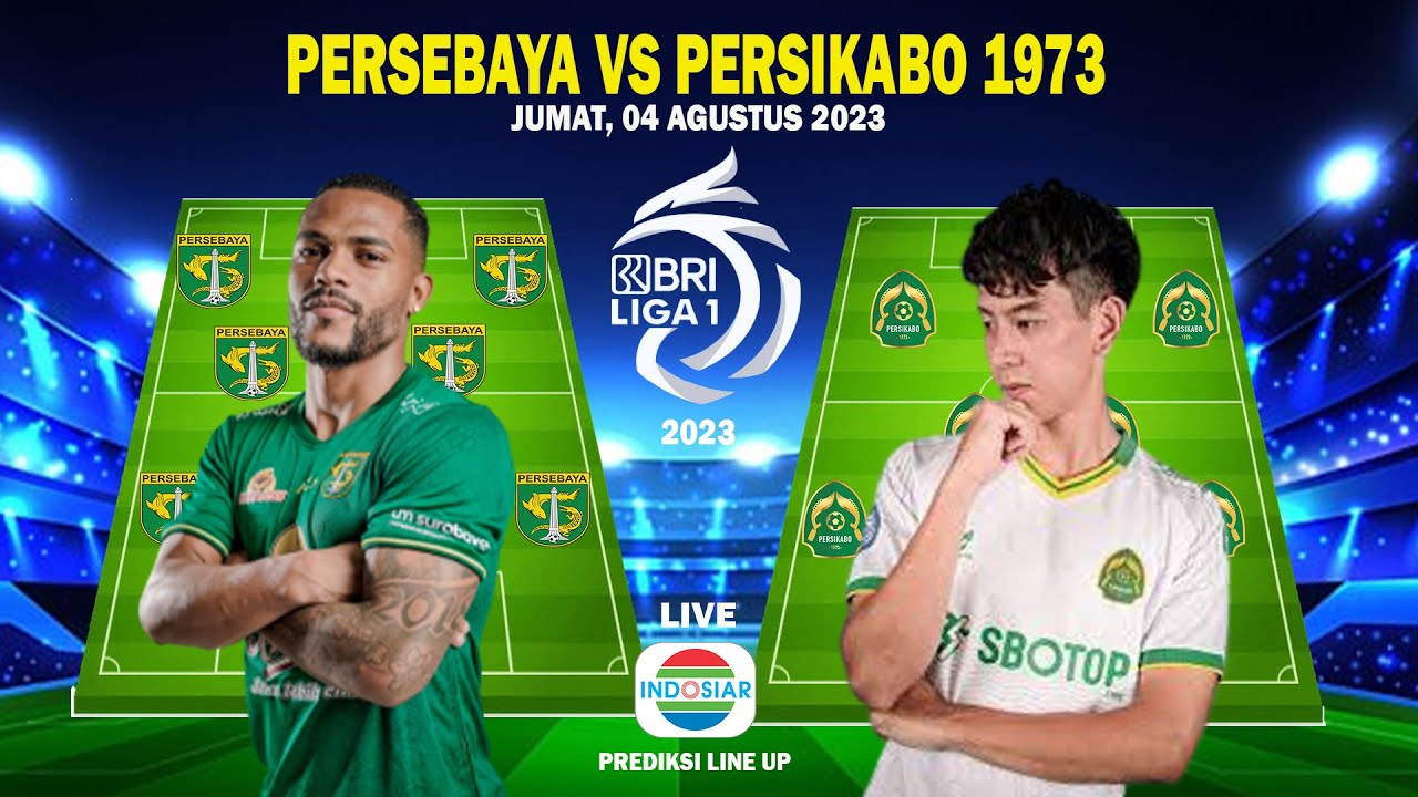 PERSEBAYA VS PERSIKABO 1973 - PREDIKSI STARTING LINE UP - PEKAN 6 BRI ...