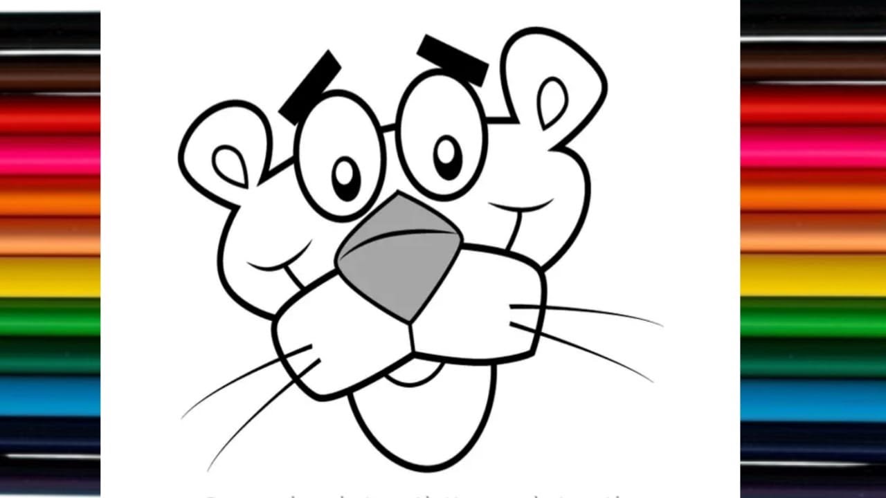 The Pink panther Easy Draw Tutorial || How to draw The Pink panther ...