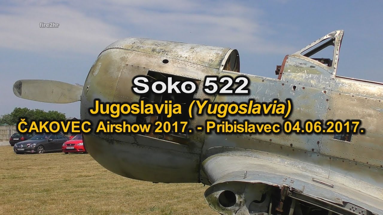 Soko 522_Jugoslavija-Yugoslavia-(ČAKOVEC Airshow 2017)(04.06.2017 ...