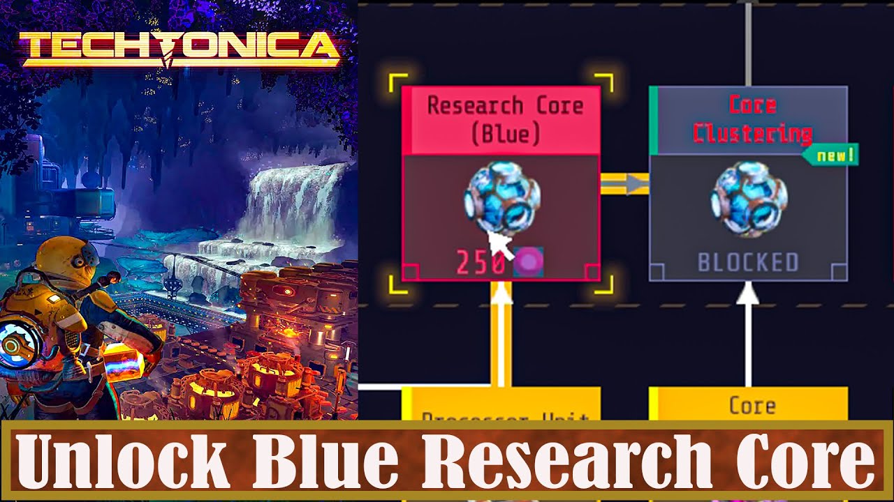 Techtonica How To Find Last Blue Research Core Blueprint - YouTube