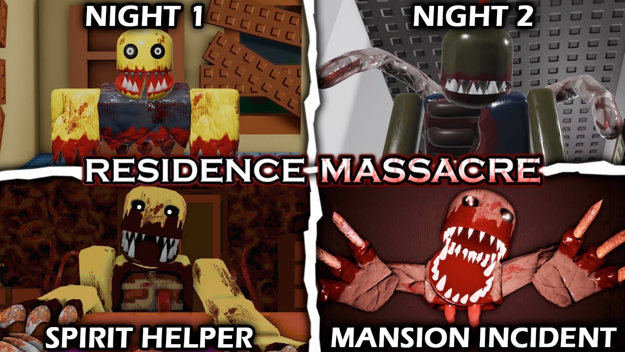 Residence Massacre - All Nights & Minigames | Full Walkthrough | Roblox ...