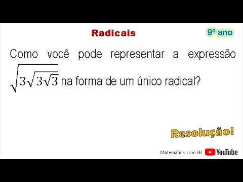 Como você pode representar a expressão raiz de 3 raiz de 3 raiz de 3 na ...
