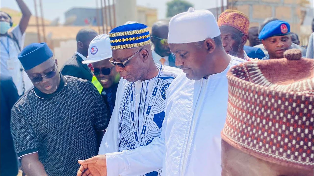 BARROW LAYS FOUNDATION FOR THE REBUILD OF SERREKUNDA MOSQUE - YouTube