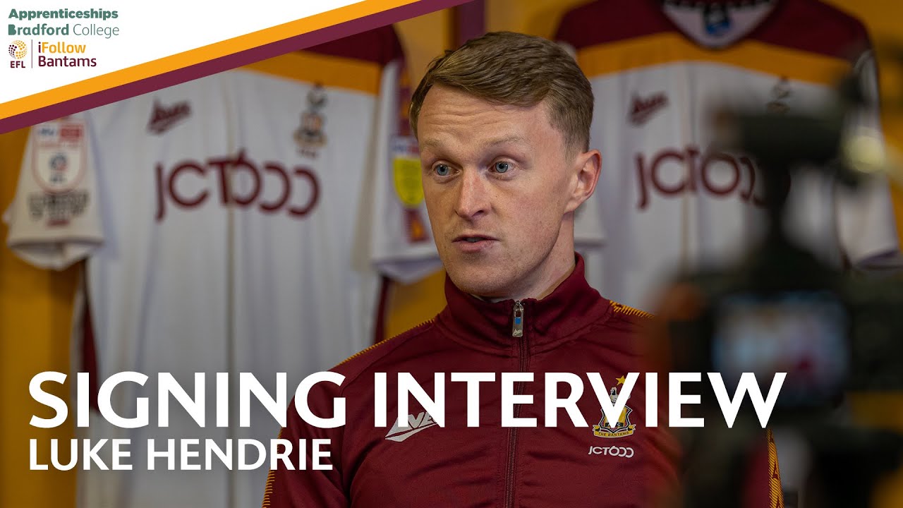 INTERVIEW: Hendrie delighted to rejoin the Bantams - YouTube