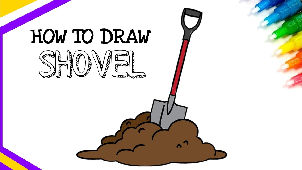 How To Draw a Shovel in the Ground easy - YouTube