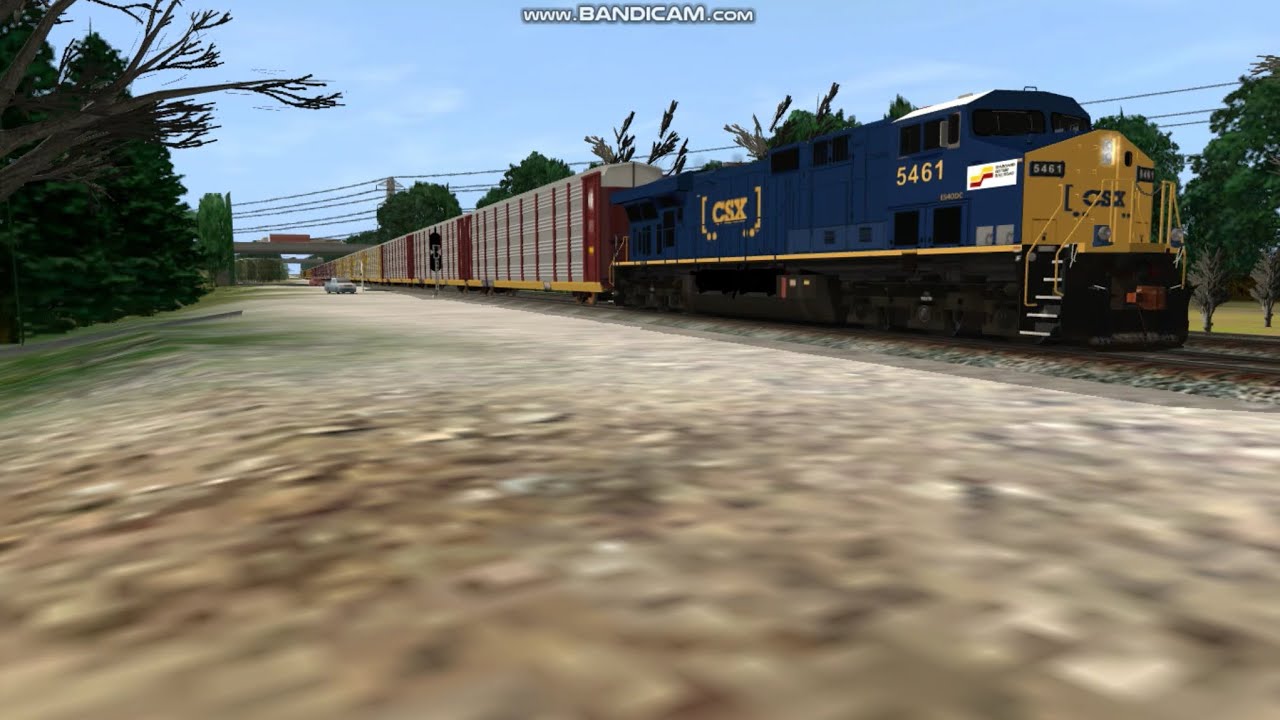 (Trainz 12) CSX 5461 leads Q203 - YouTube