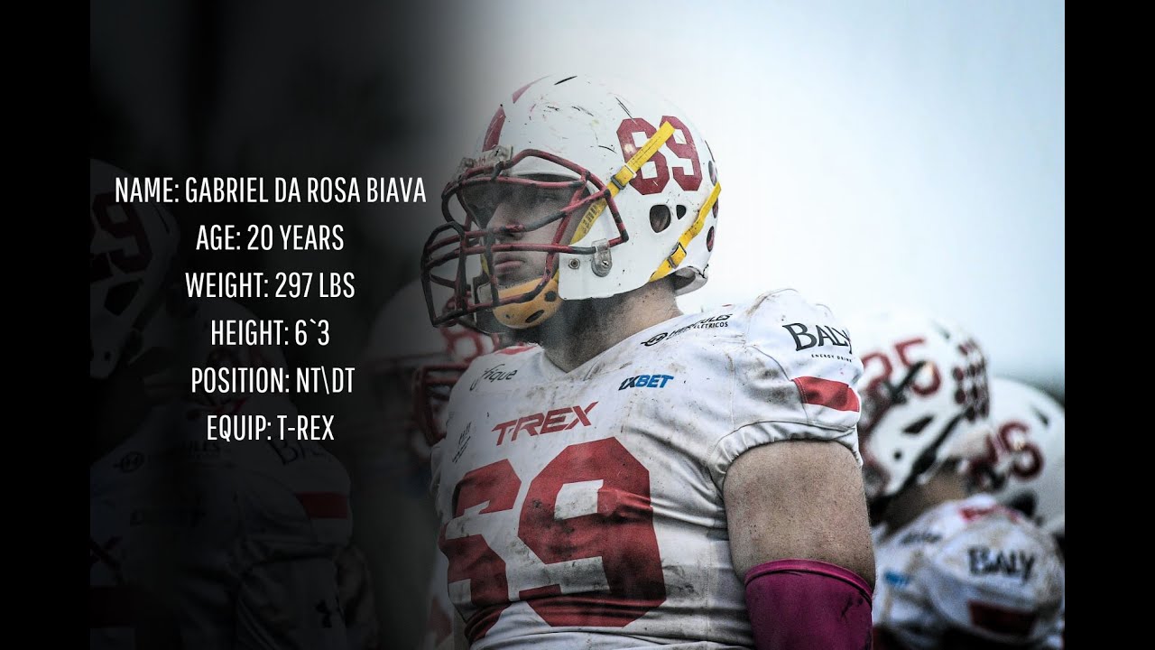 HIGHLIGHTS 2023| GABRIEL DA ROSA BIAVA| DEFENSIVE LINEMAN| T-REX - YouTube