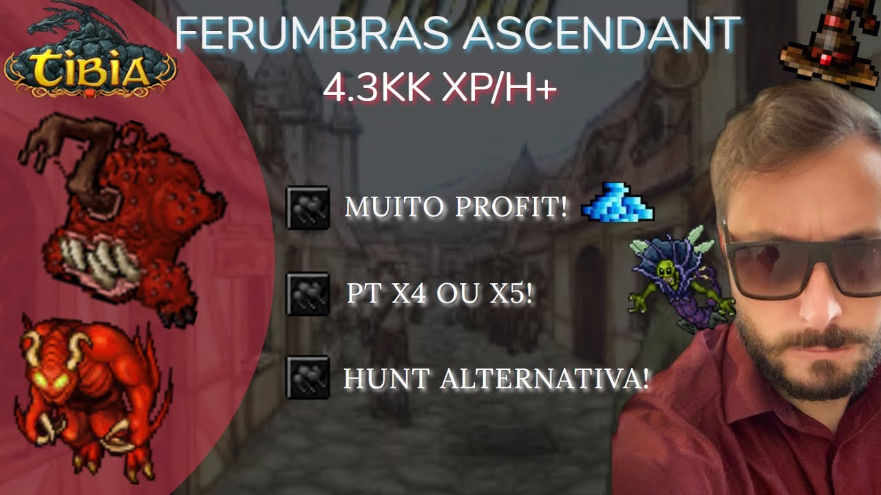 Tibia: Hunt Lvl. 250+ Guia Completo | Caminho Ferumbras Ascendant | 4 ...