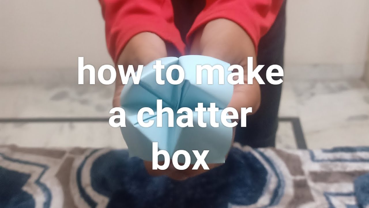 How to make a chatter box easy - YouTube