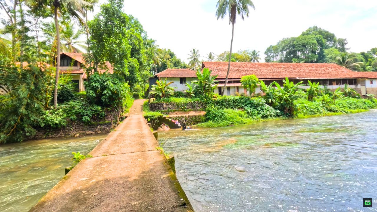 South India Village Ride - Poonjar 🔥 Monsoon Journey 🔥 Scenic Kerala ...