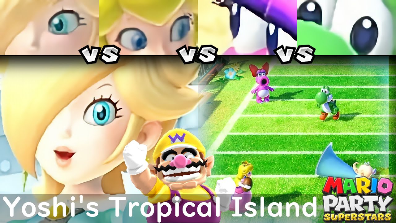 Mario Party Superstars Rosalina vs Peach vs Birdo vs Yoshi in Yoshi's ...