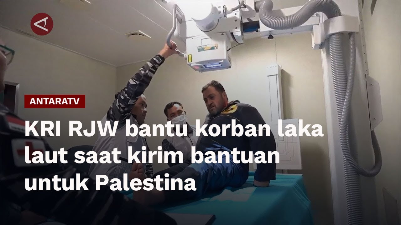 KRI RJW bantu korban laka laut saat kirim bantuan untuk Palestina - YouTube