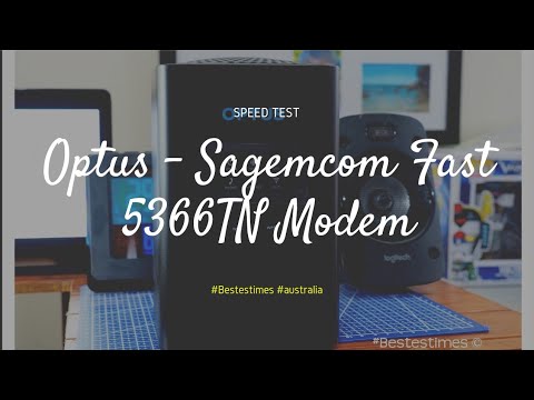 Speed Test - Optus NBN Sagemcom Fast 5366 TN Modem (Australia) - YouTube