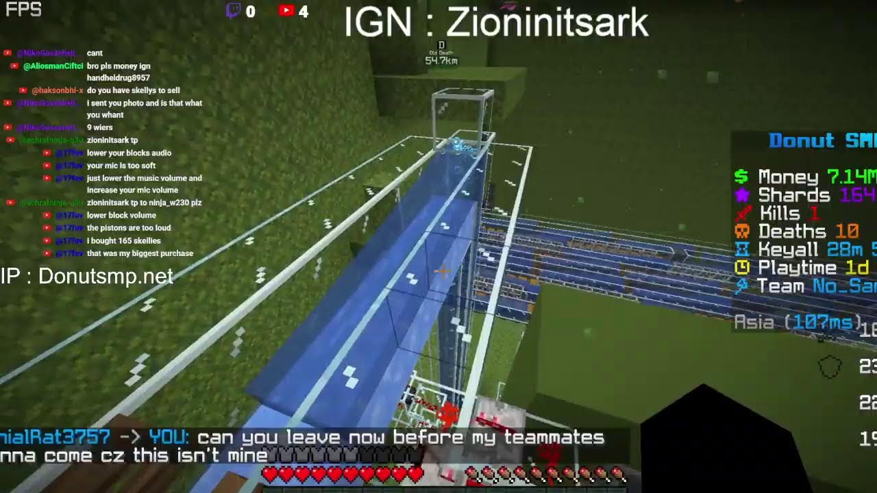 DONUT SMP | 0 - 100M | DAY 3 PART 2 - YouTube