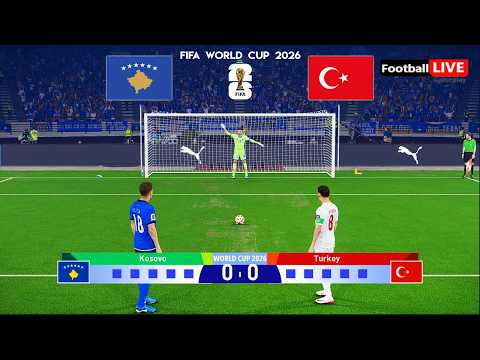 KOSOVO vs TURKEY - Penalty Shootout - Qualifiers FIFA World Cup 2026 | Simulation PES
