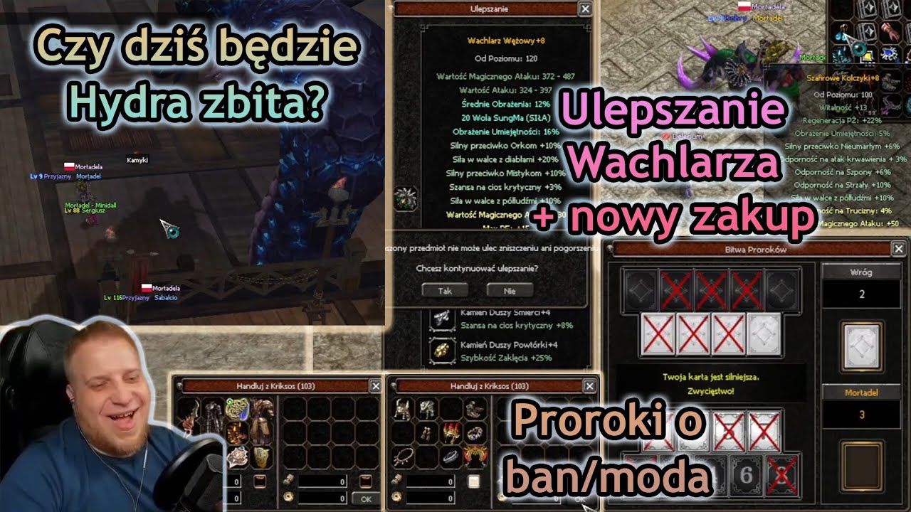 Sabal - Cel na dziś - zbić Hydrę, Proroki z widzami oraz kolejne ...
