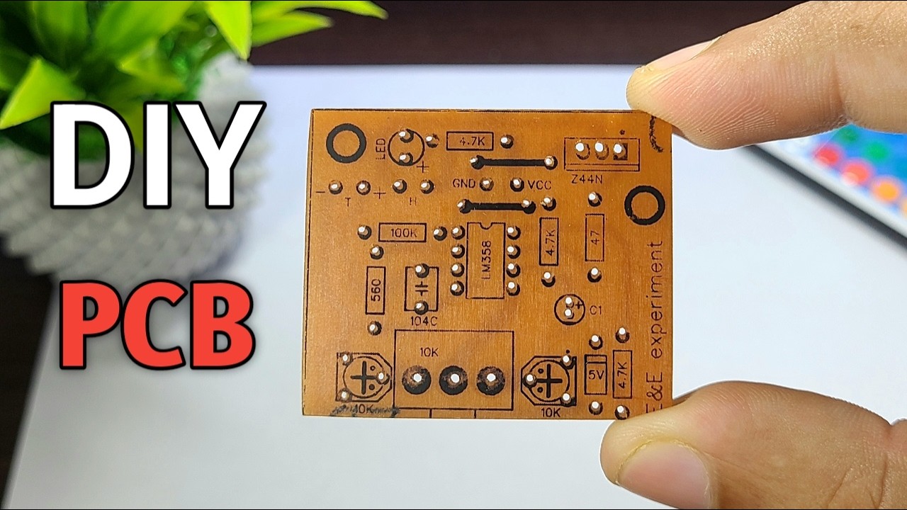 How to make your own pcb board at home - YouTube
