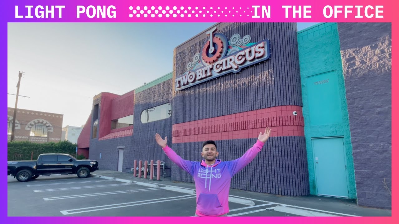 Light Pong Visits Two Bit Circus - YouTube