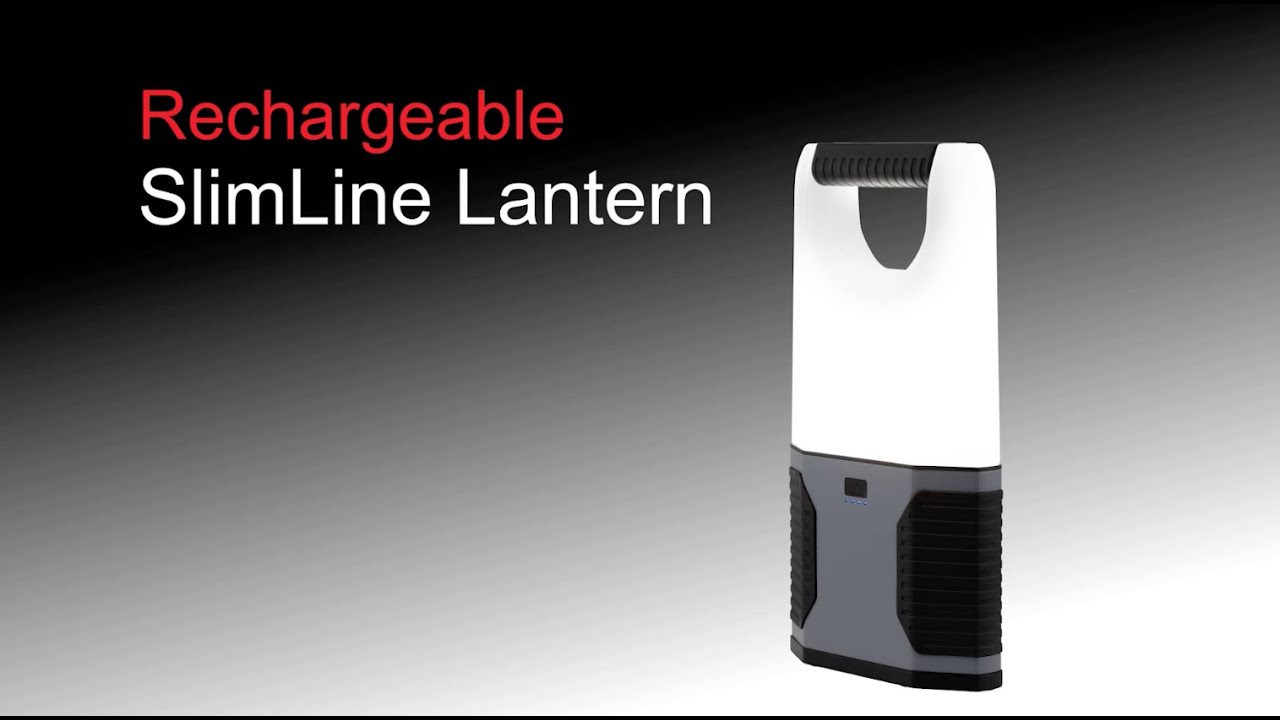 78949: GE-Branded Rechargeable SlimLine Lantern - Operation - YouTube