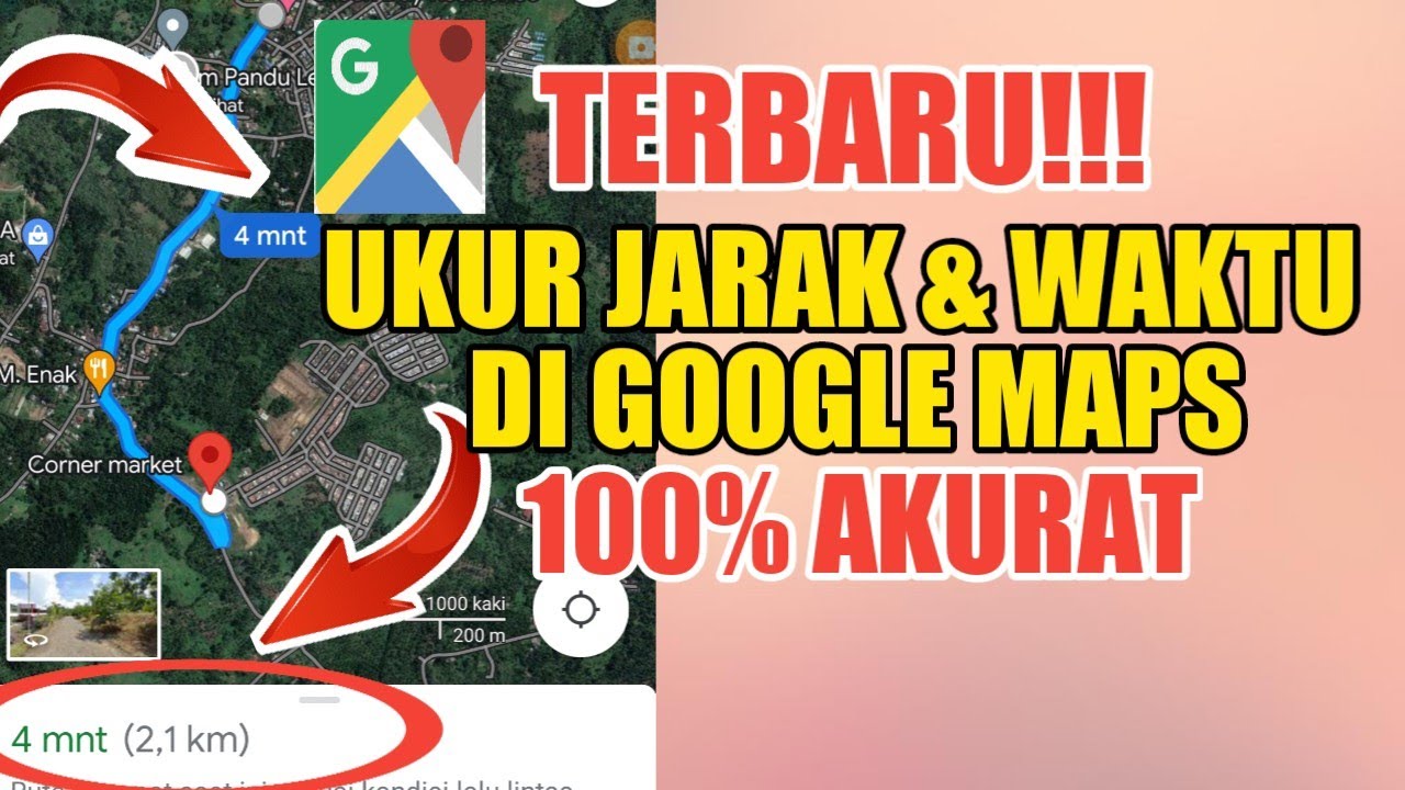 Terbaru!! Cara Mengukur Jarak & Waktu di Google maps Hanya menggunakan ...