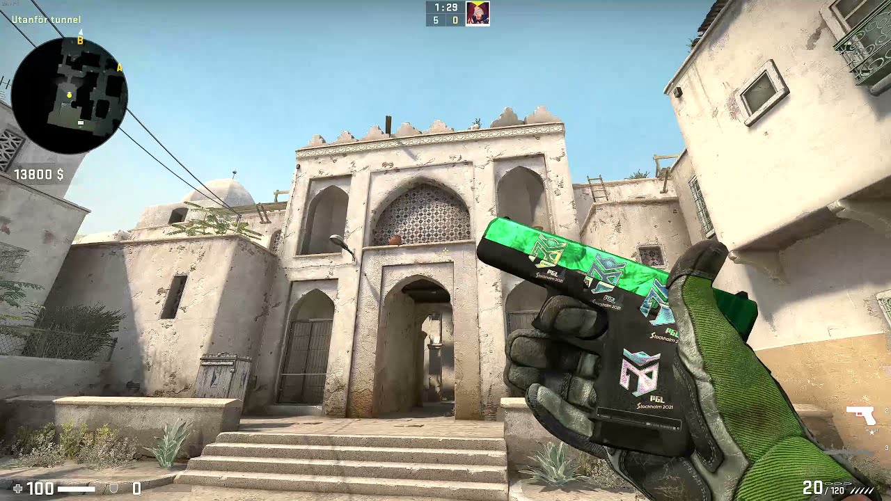 CS:GO! Glock-18 Gamma Doppler Emerald MW Whit Emerald Web gloves BS ...