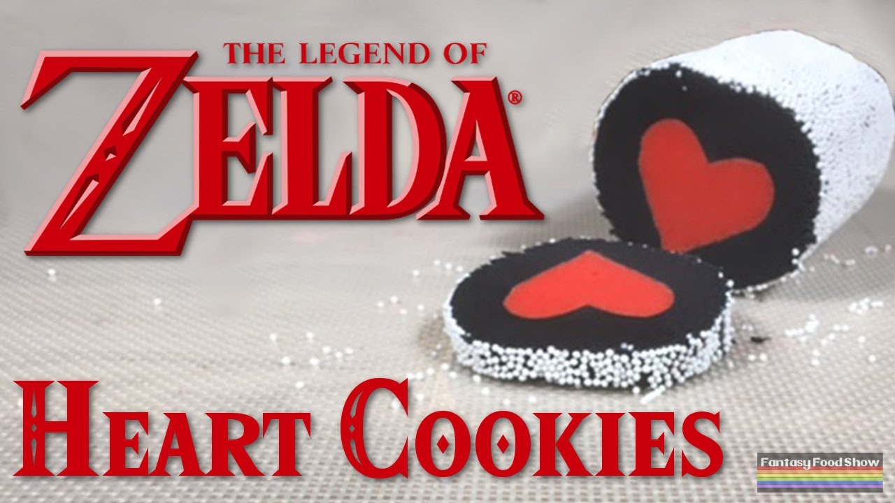 LEGEND OF ZELDA HEART COOKIES, Fantasy Food Show - Episode 8 - YouTube