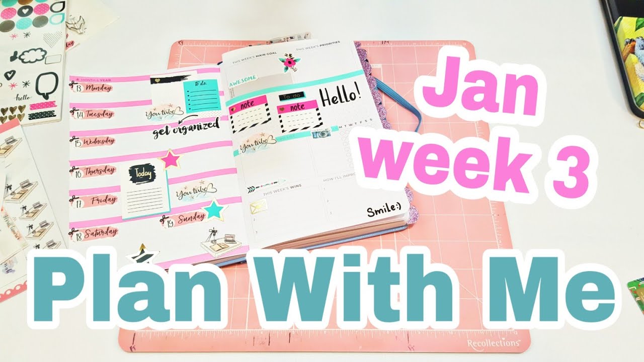 Plan With Me Using "Let's Planner" Dollar Tree Sticker Books | Planning ...