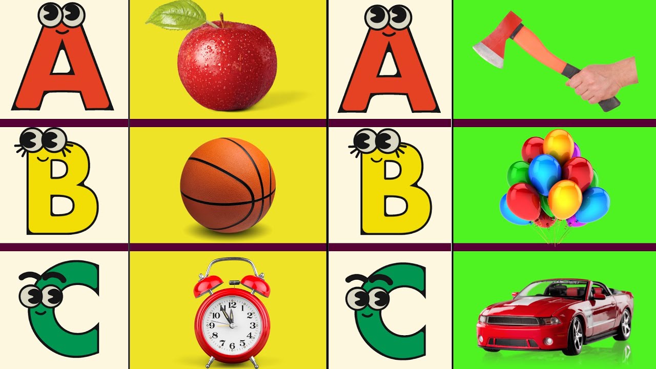 "Learn ABCs with Two Words Each! 🧠 Fun Alphabet Vocabulary for Kids ...