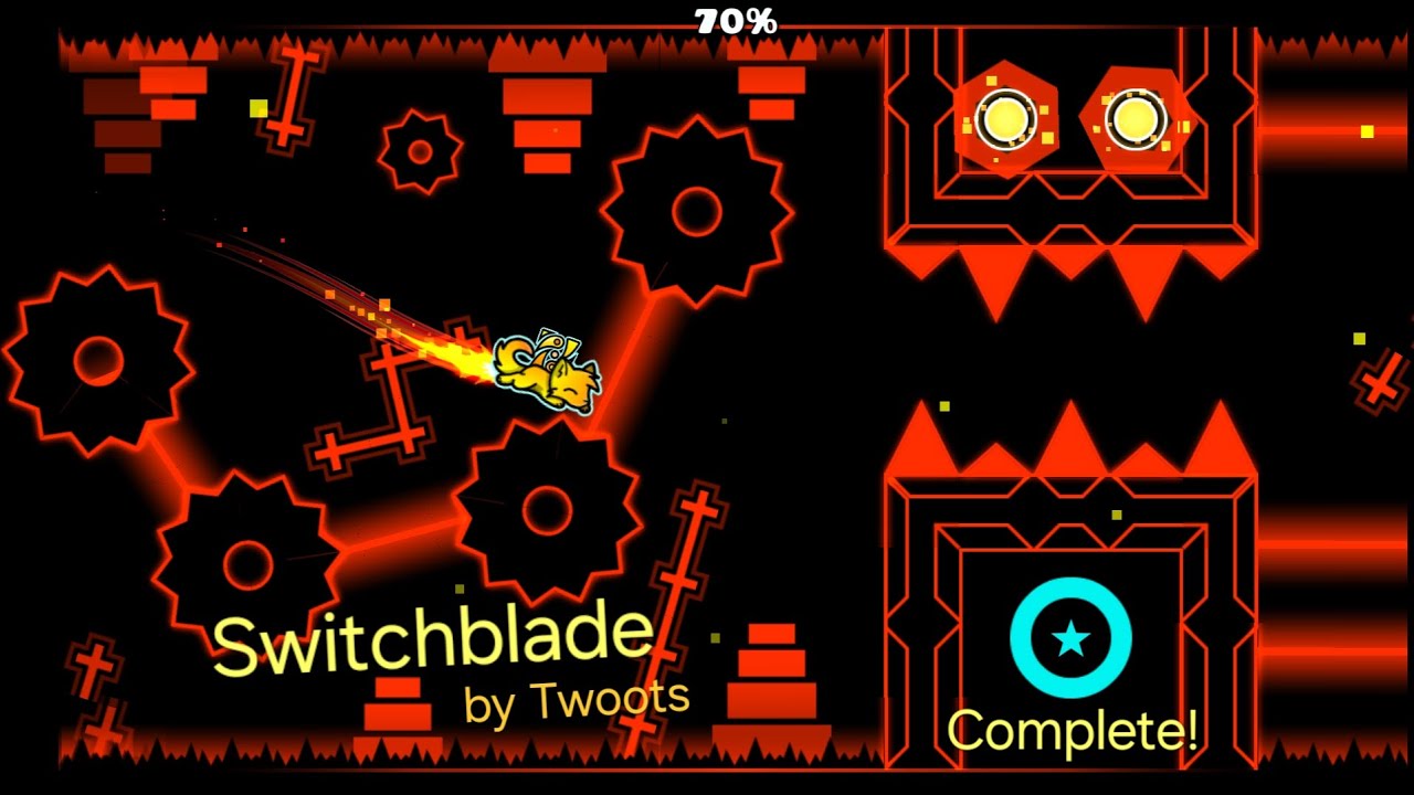Switchblade by Twoots (1.9 Insane Demon) - COMPLETE! | Geometry Dash ...