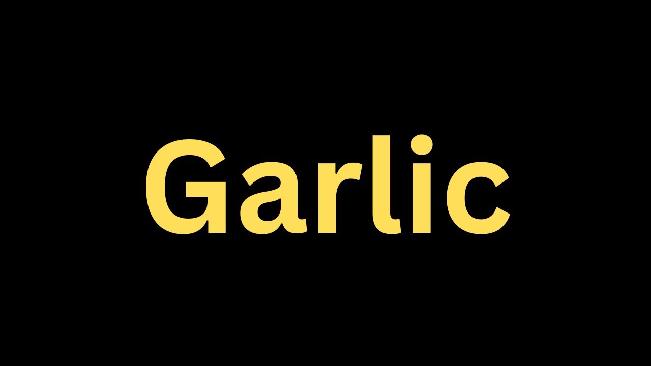 Garlic Gold: Unlocking the Health Secrets of the Flavorful Bulb! - YouTube