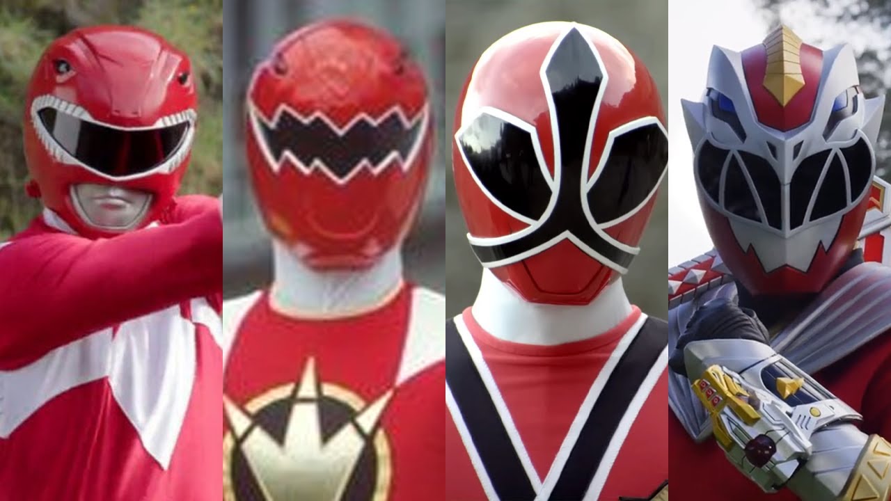 Red Ranger Morph And Roll Call (Mighty Morpin Red - Dino Fury Red ...