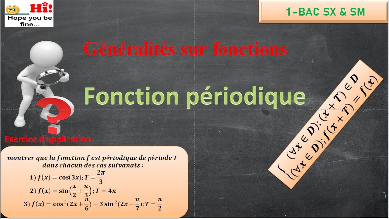 1 bac : généralité sur les fonctions : fonction périodique - YouTube